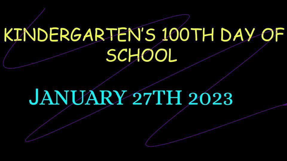 Kindergarten's 100th Day of School | Schuyler Elementary School
